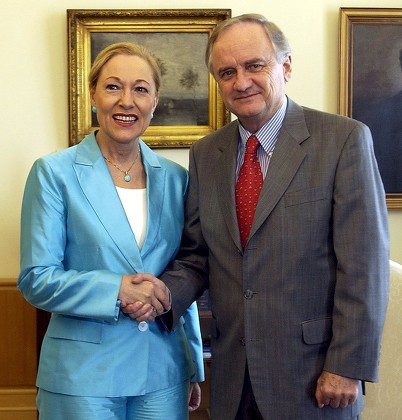Chilean Chancellor Alejandro Foxley R Shakes Editorial Stock Photo ...