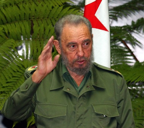 Cuban President Fidel Castro Waves Press Editorial Stock Photo - Stock ...