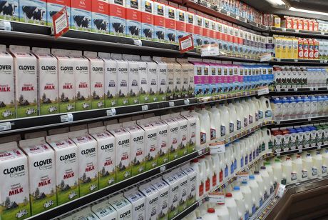 Whole Foods Market Milk Display Editorial Stock Photo - Stock Image ...