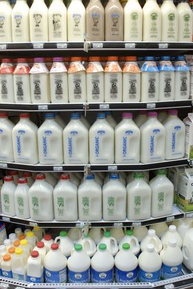 Whole Foods Market Milk Display Editorial Stock Photo - Stock Image ...