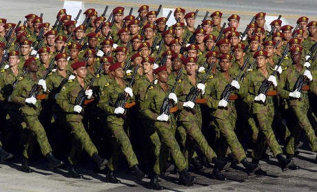 Cuban Soldiers Participate Massive Military Parade Editorial Stock ...