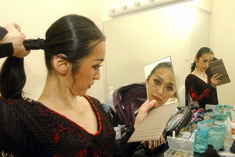 Japanese Flamenco Dancer Yoshie Taira Adjusts Editorial Stock Photo - Stock Image | Shutterstock