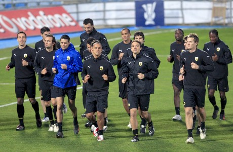 Aek Athens Players Run During Training Editorial Stock Photo - Stock ...