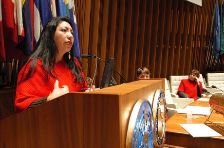 Gracia Violeta Ross Quiroga Speaks During Editorial Stock Photo - Stock ...