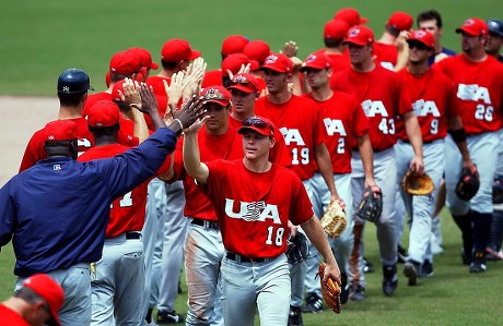 United States Olympic Baseball Team Celebrate Editorial Stock Photo ...
