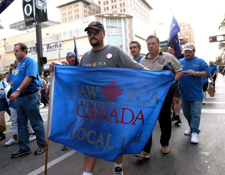 Members Canadian Labour Union Protest On Editorial Stock Photo - Stock ...