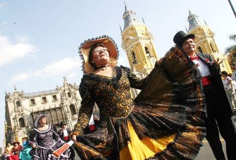 Peruvians Celebrate 469th Anniversary City Lima Editorial Stock Photo ...