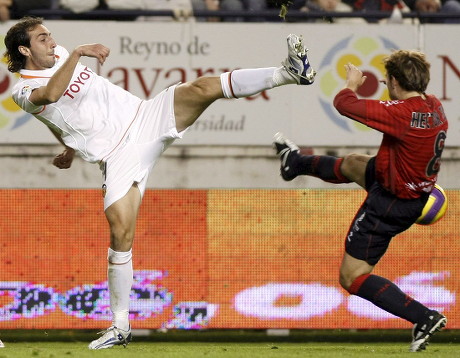 Osasunas Hector Font Fights Ball Valencias Editorial Stock Photo ...