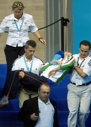 Australian Swimmer Elka Graham Carried Off Editorial Stock Photo ...