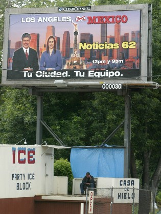 Billboard Noticias 62 Intersection Alvarado Street Editorial Stock ...