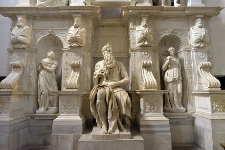 Statue Moses Tomb Julius Ii Editorial Stock Photo - Stock Image ...
