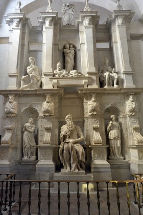 Statue Moses Tomb Julius Ii Editorial Stock Photo - Stock Image ...