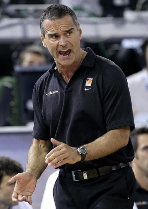 Germanys Coach Dirk Bauermann Gestures During Editorial Stock Photo ...