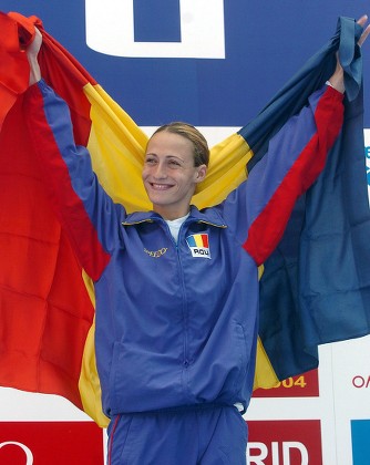 Romanian Camelia Potec Celebrates On Podium Editorial Stock Photo ...