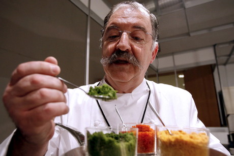 Spanish Cook Pedro Subijana During His Editorial Stock Photo - Stock ...