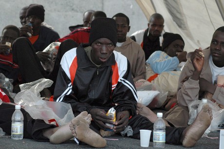 Group African Immigrants Rest Dock After Editorial Stock Photo - Stock ...