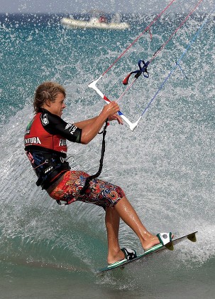 Dutch Kite Surfer Kevin Langeree Action Editorial Stock Photo - Stock ...