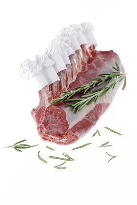 Hand Trimmed Lean Rack Welsh Lamb Editorial Stock Photo - Stock Image ...