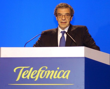 Spanish Telephone Company Telefonica Group President Editorial Stock ...