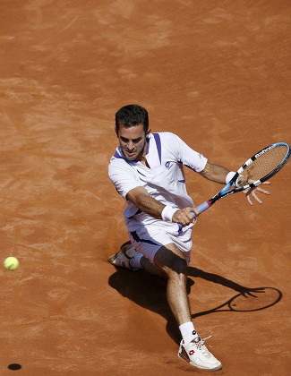 Spanish Player Alberto Returns Ball Argentinian Editorial Stock Photo ...