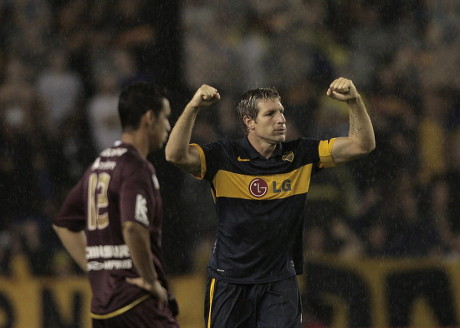 Boca Juniors Player Martin Palermo Celebrates Editorial Stock Photo ...