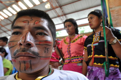 Embera Katio Indigenous People Members Colombian Editorial Stock Photo ...