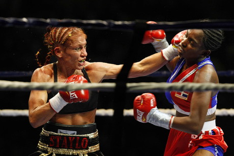 Us Boxer Stacey Reile L Punches Editorial Stock Photo - Stock Image ...