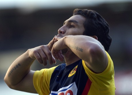 Americas Salvador Cabanas Celebrates After Scoring Editorial Stock ...