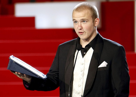 British Actor Connor Mccarron Speaks Audience Editorial Stock Photo ...