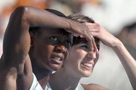 Slovenian Athletes Merlene Ottey L Sabina Editorial Stock Photo - Stock ...