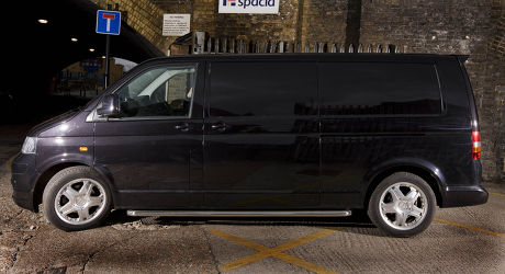 Volkswagen Vw Transporter Black 2008 Vehicle Editorial Stock Photo ...