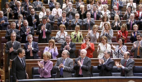 Members Parliament Clap After Spanish Prime Editorial Stock Photo ...