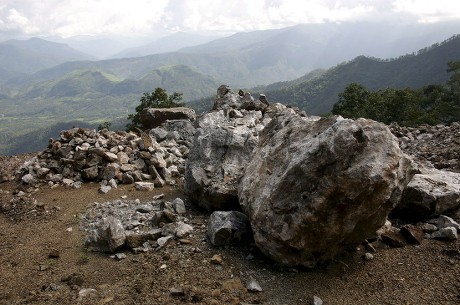View Baryte Rocks Open Sky Mine Editorial Stock Photo - Stock Image ...