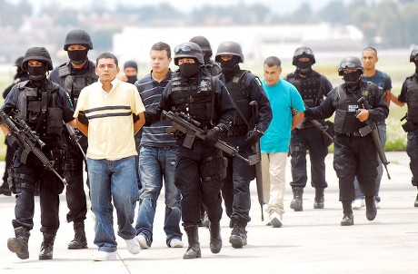 Members Mexican Federal Police Take Into Editorial Stock Photo - Stock ...
