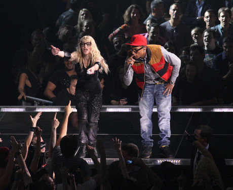 Madonna Taking Trademark Black Rim Glasses Editorial Stock Photo ...