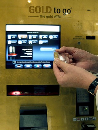 Man Buys Gold Gold Vending Machine Editorial Stock Photo - Stock Image ...