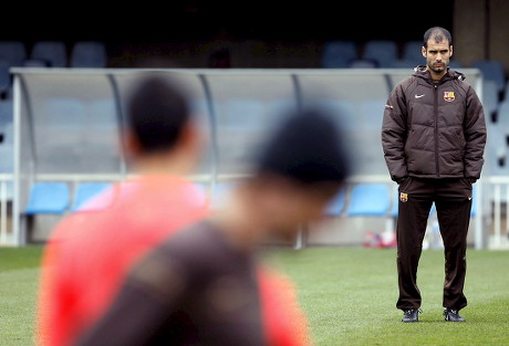 Fc Barcelonas Coach Pep Guardiola Looks Editorial Stock Photo - Stock ...