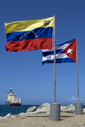 Cuban Venezuelan Flags Seen Ship Drags Editorial Stock Photo - Stock ...