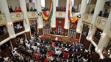 General View Official Swearingin Ceremony Bolivian Editorial Stock ...