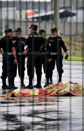 Members Guatemalan Police Guard Place Where Editorial Stock Photo ...