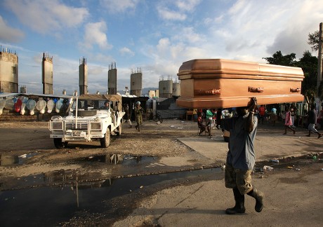 Man Carries Coffin On His Head Editorial Stock Photo - Stock Image ...
