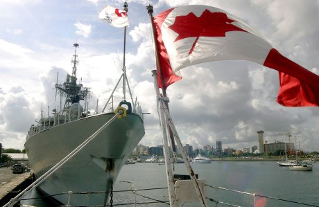 Canadian Ship Calgary Anchored San Juans Editorial Stock Photo - Stock ...