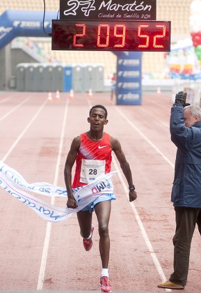 Ethiopian Athlete Daniel Abera Wedajo Crosses Editorial Stock Photo ...