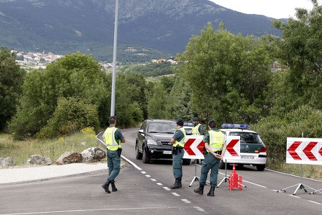 Members Spanish Guardia Civil Stand Guard Editorial Stock Photo - Stock ...