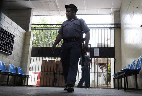 Guards Walk Side Prison Cojutepeque El Editorial Stock Photo - Stock ...