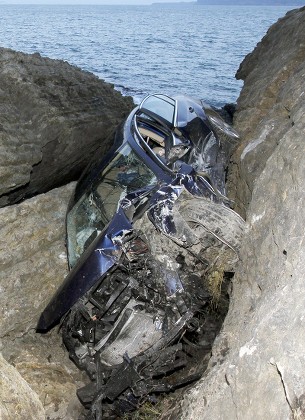 View Wreckage Car After Fell Down Editorial Stock Photo - Stock Image ...