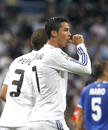 Real Madrids Portuguese Striker Cristiano Ronaldo Editorial Stock Photo ...