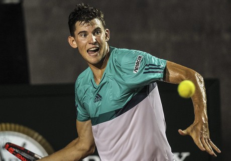 Austrian Dominic Thiem Action Against Spanish Editorial Stock Photo ...