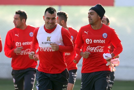 Chilean National Soccer Selection Players Gary Editorial Stock Photo ...