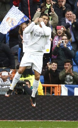 Real Madrids Portuguese Striker Cristiano Ronaldo Editorial Stock Photo ...